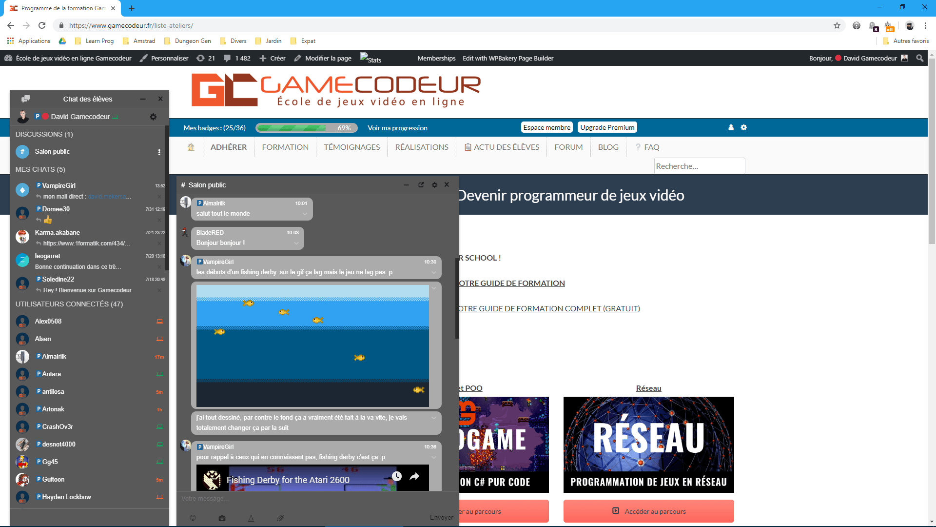 Viens Chatter de code avec nous – Gamecodeur – École de jeux vidéo en ligne