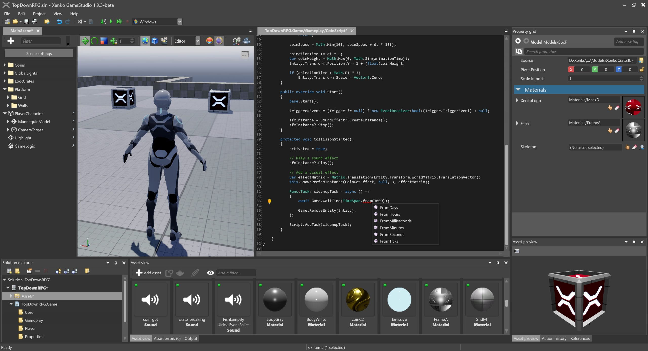 Stride, un moteur 3D open-source en C# - Gamecodeur - École de jeux ...