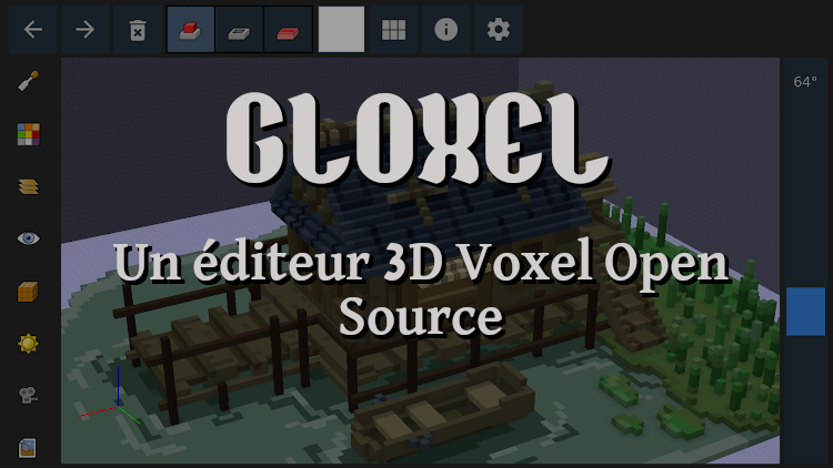 Goxel, un éditeur 3D Voxel Open source – Gamecodeur – École de jeux vidéo en ligne