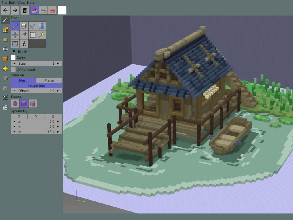 Goxel, un éditeur 3D Voxel Open source - Gamecodeur - École de jeux ...