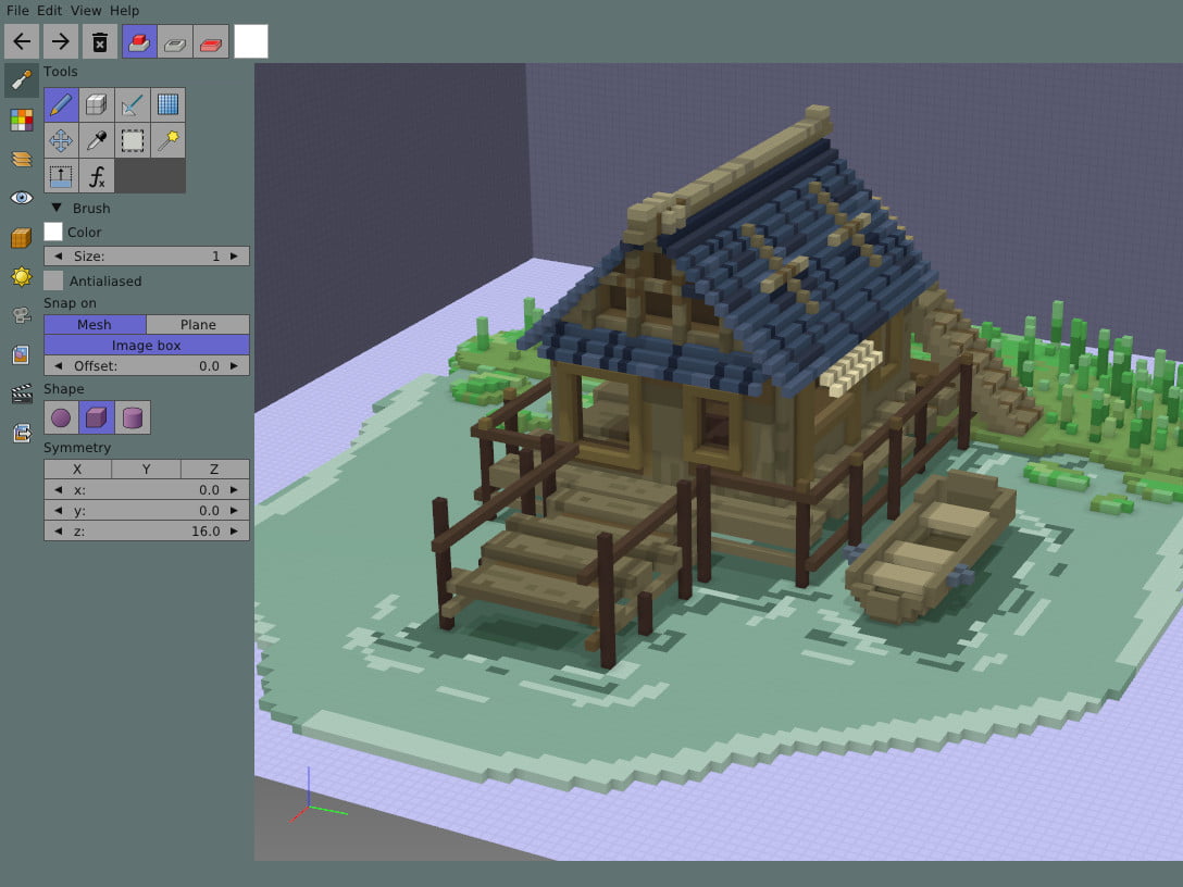 Goxel, un éditeur 3D Voxel Open source - Gamecodeur - L'école de jeux ...