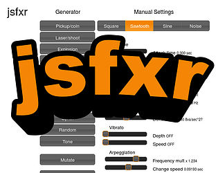JSFXR, un éditeur de SFX en ligne – Gamecodeur – École de jeux vidéo en ...