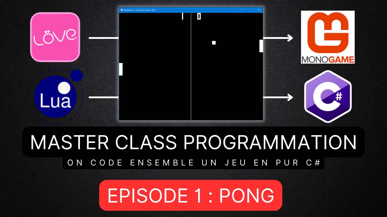 Masterclass Programmer Un Pong En C Episode 1 Gamecodeur École